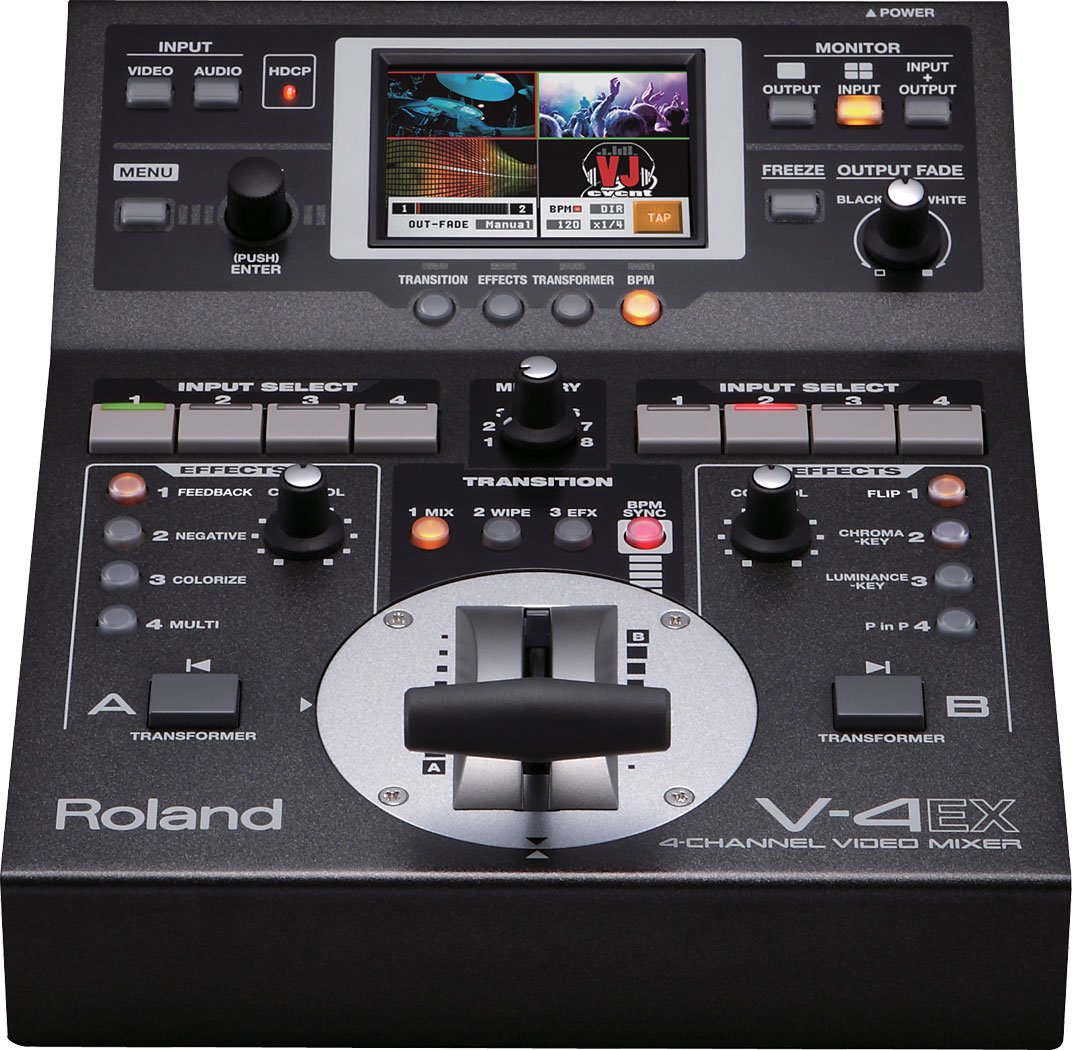 ROLAND - V4EX - Mélangeur vidéo V4 EX avec entrée/sortie HDMI, streaming USB et écran tactile à ...